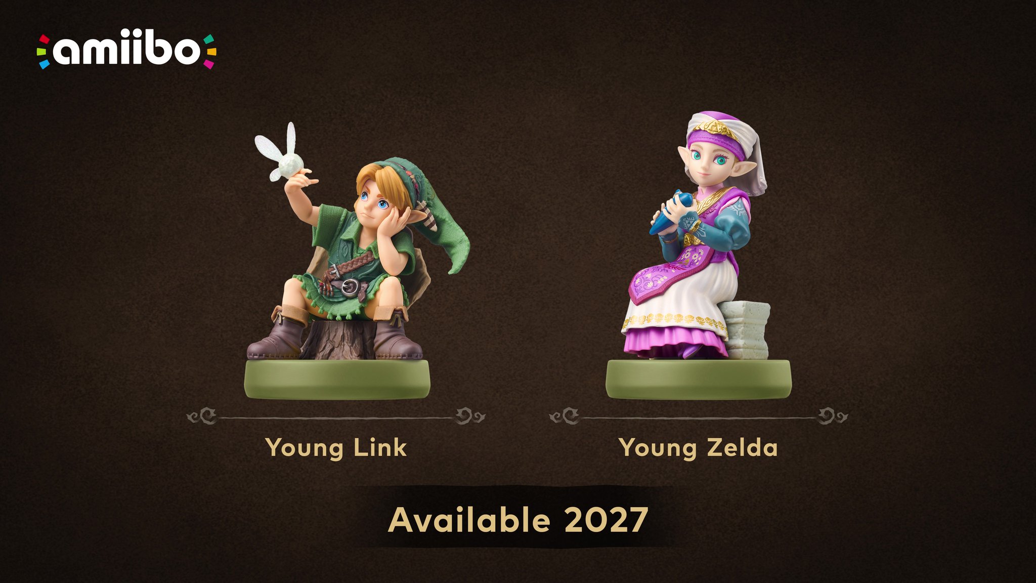 Amiibo The Legend Of Zelda Ocarina Of Time Young Link And Young Zelda